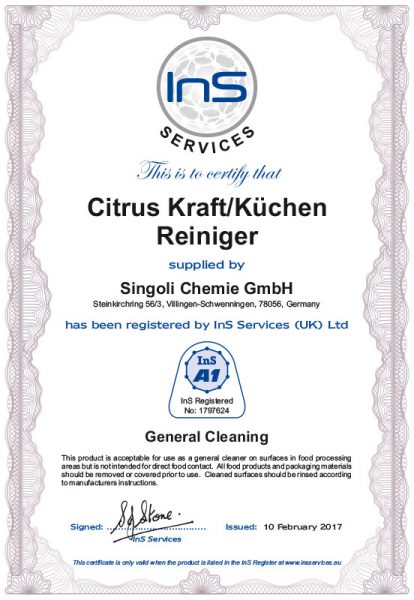 Singoli Citrus Kraft Reiniger